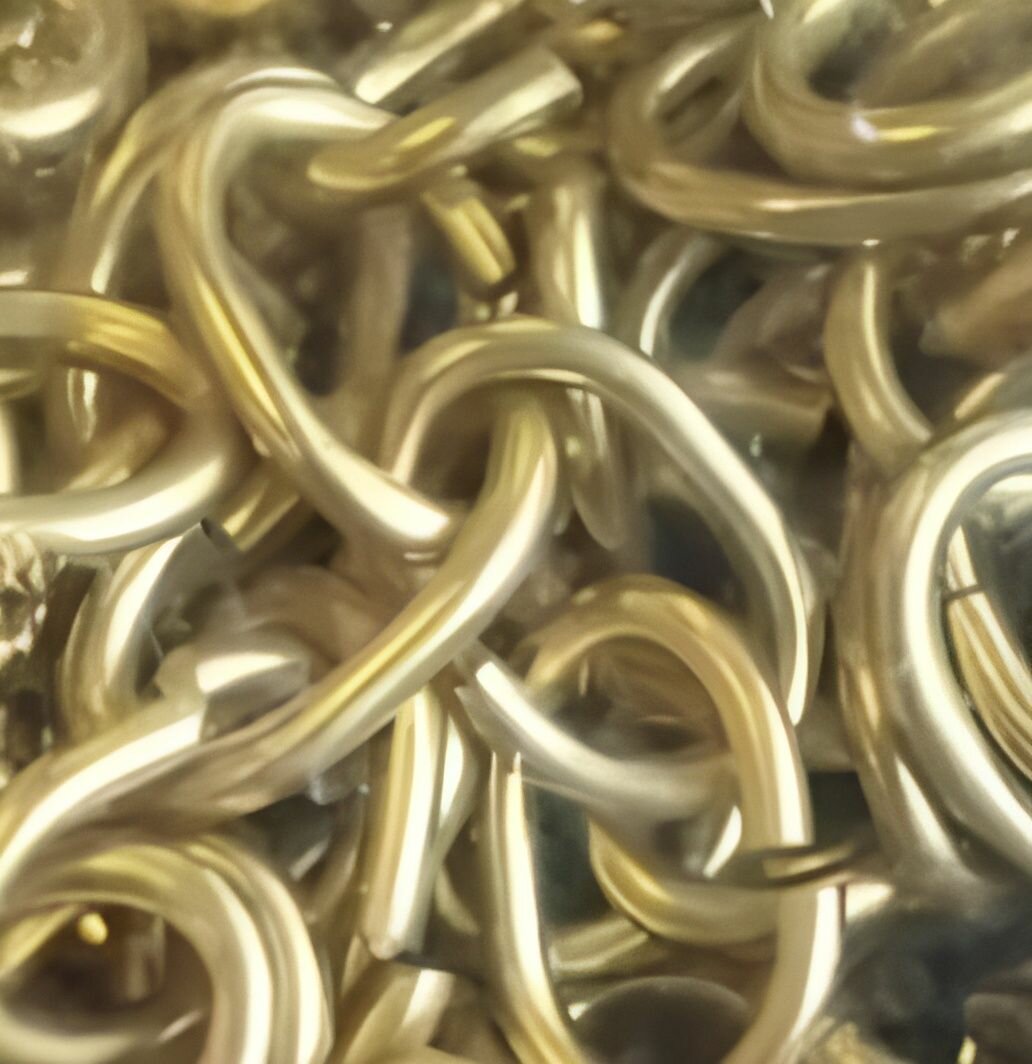 Кольцо промзвено (3 ШТ!) для медали, ордена, знака (соединительное) ц. желтые