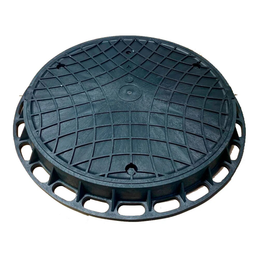 Пластиковый люк Gidrolica Garden черный 218/ч, пластиковая