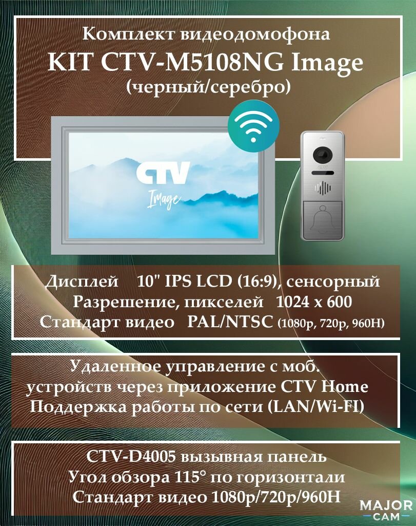 Комплект KIT CTV-M5108NG Image (черный/серебро)