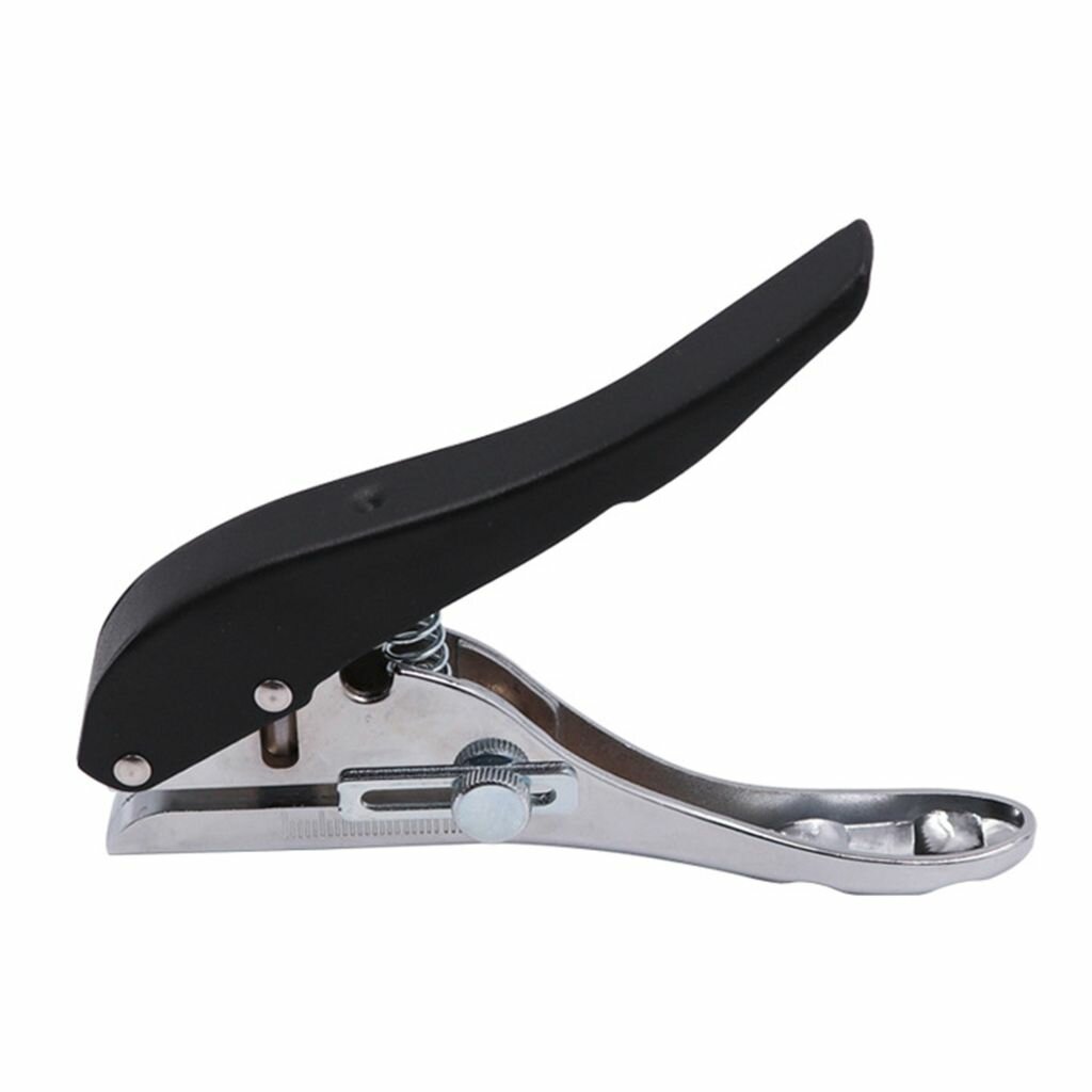 Дырокол для окантовки краев с круглым отверстием диаметром 10 мм черные плоскогубцы дырокола