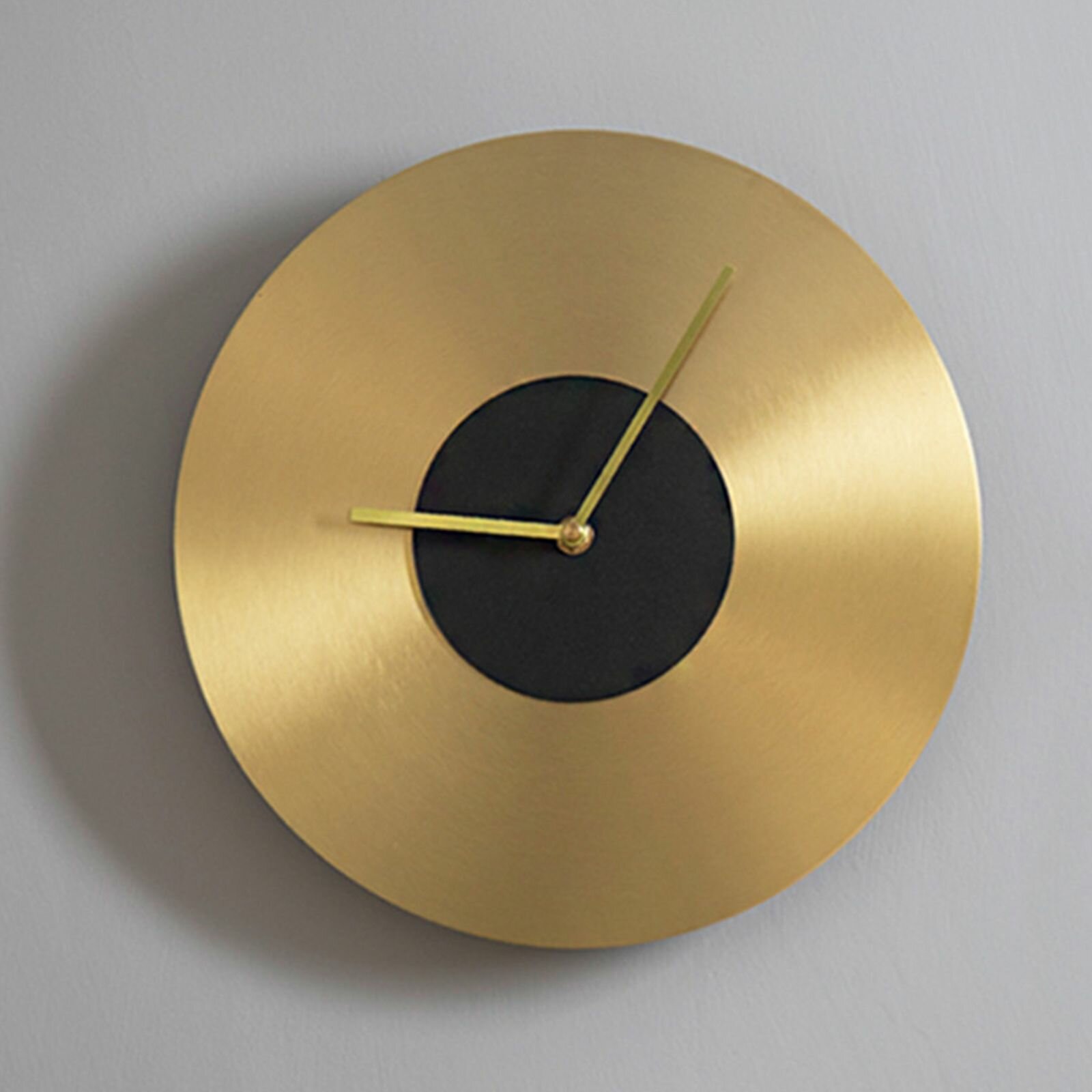 Круглые настенные часы, латунь, диаметр 30 см, Настенные украшения D+F