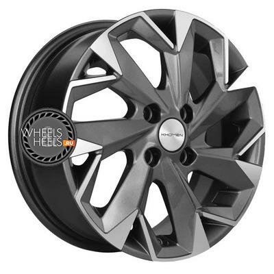 Диск автомобильный литой Khomen Wheels KHW1402 (Toyota Corolla) 14x5.5 4x100 et43 dia60.1 Gray-FP