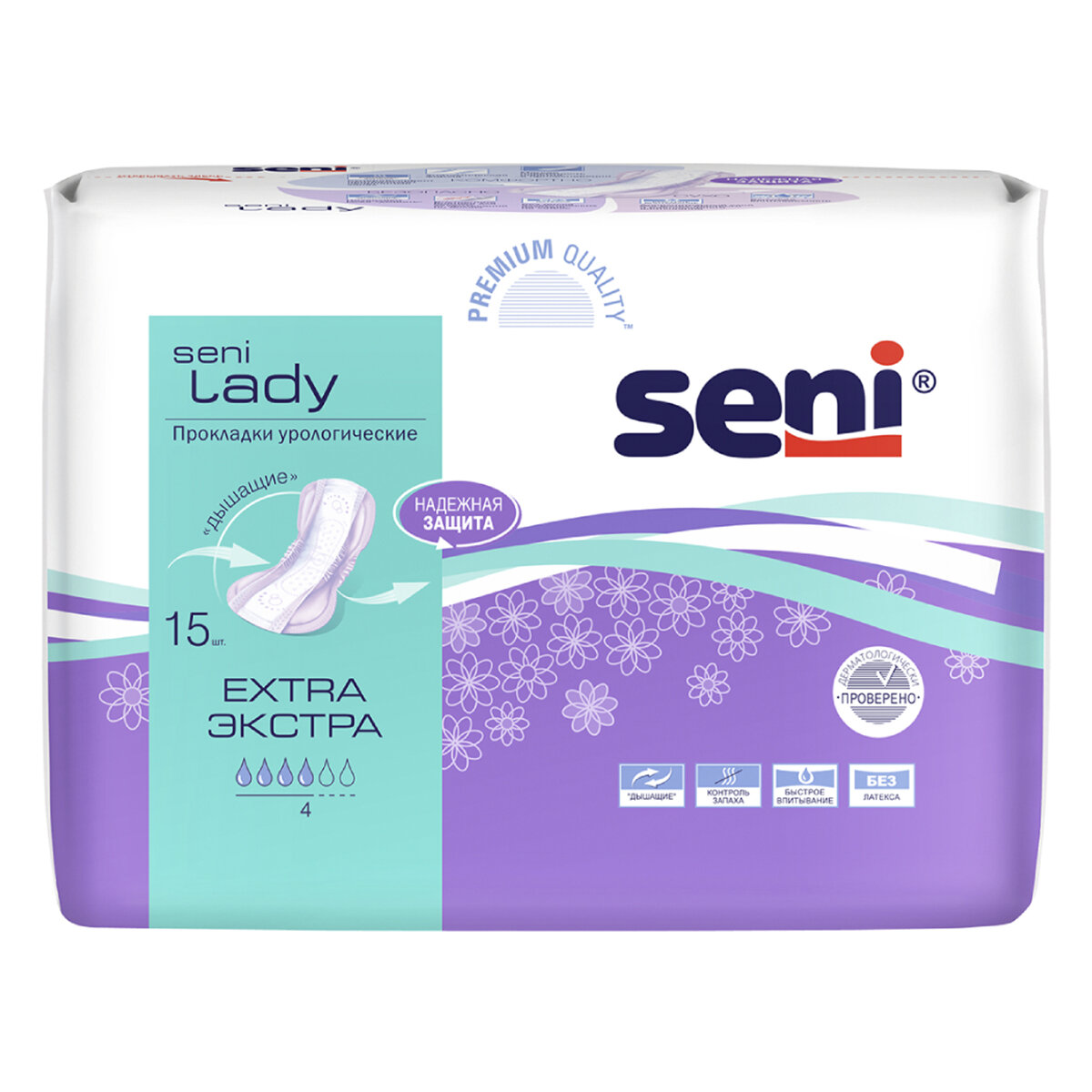 Seni Lady Extra, урологические прокладки, 15 шт.