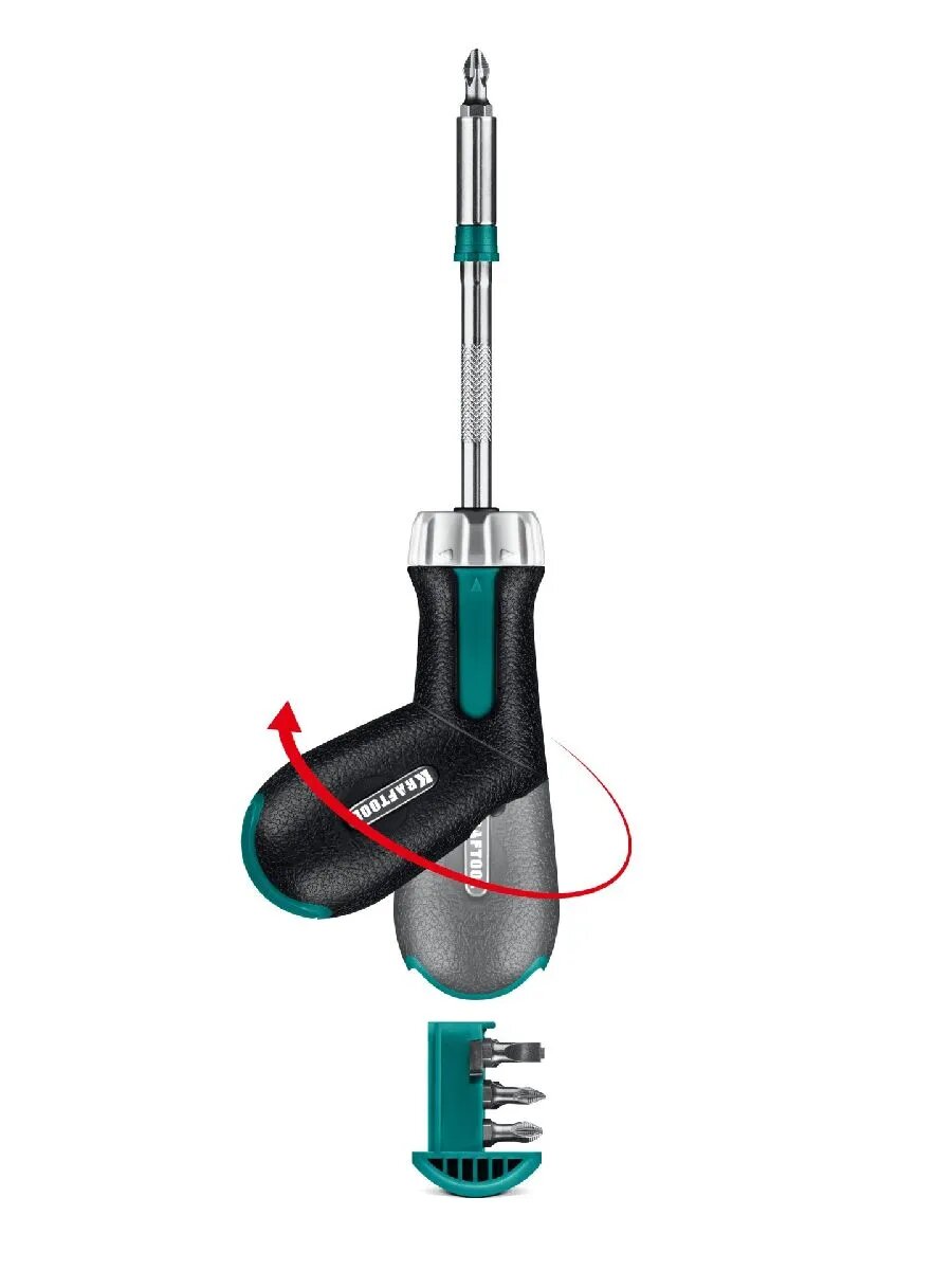 Kraftool Отвертка рычажная реверсивная 6 шт. 25899