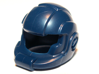 Minifigure, Headgear Helmet Space with Open Visor Large, 99254 Dark Blue U