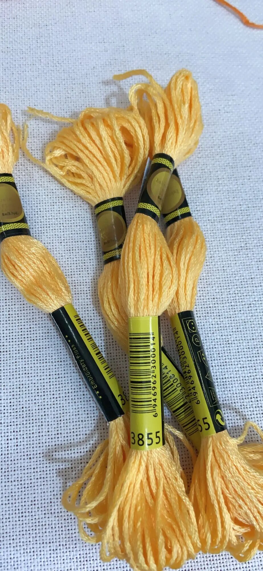 Набор ниток для вышивки DMC 3865 Желтый, 3855
