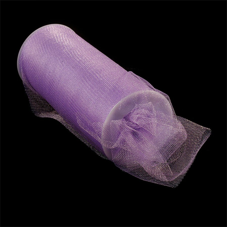 Фатин средней жесткости в шпульках блестящий,100% нейлон, TBY.C шир.150мм цв.11 сиреневый уп.22.86м