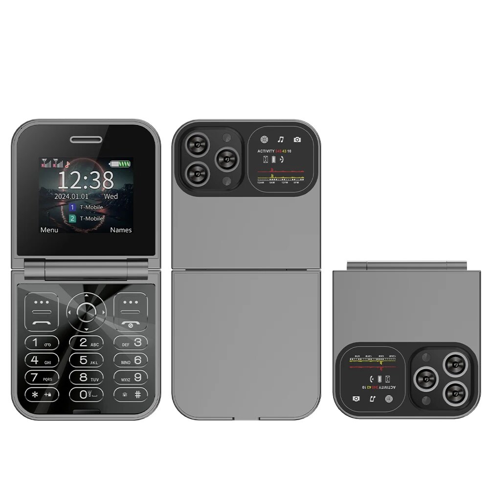 SERVO F15 MINI Foldable Mobile Phone 2G GSM Blacklist Magic Voice Call Recording Speed Dial Dual SIM Flip Small Button Cellphone