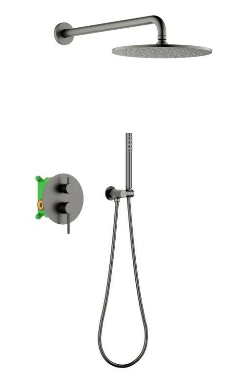 Душевой комплект Timo Saona SX-2369/18SM С внутренней частью, черное золото