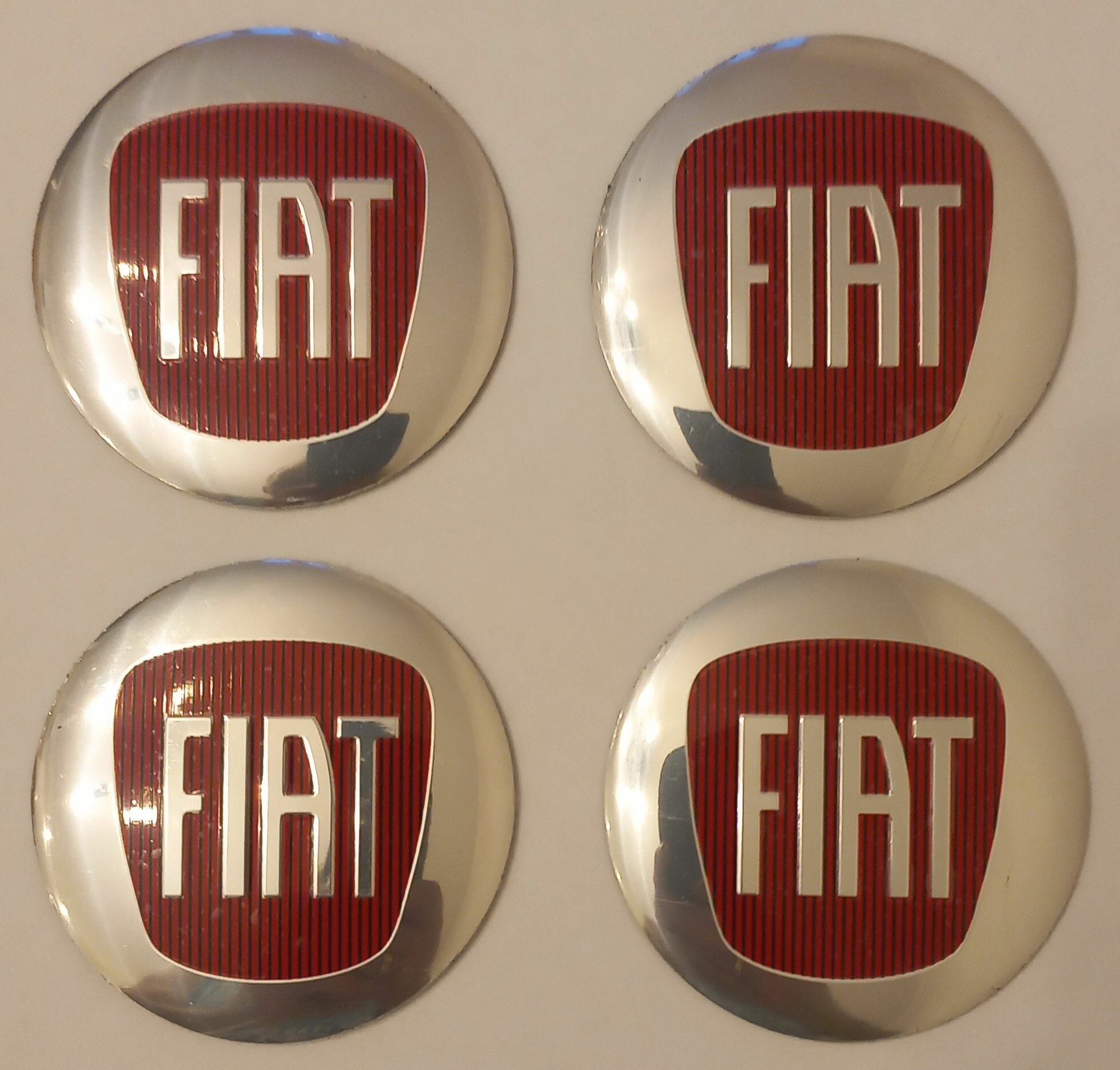 Эмблема Bf Fiat, на диски, колпак, алюминий, глянцевая, самоклеящаяся, 65мм, комплект 4шт