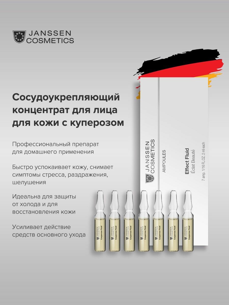 Сыворотка для лица Janssen Cosmetics от розацеа и купероза 7 х 2 мл.