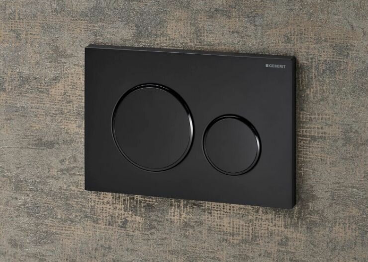 Кнопка смыва для инсталляции Geberit Sigma 20 черный матовый