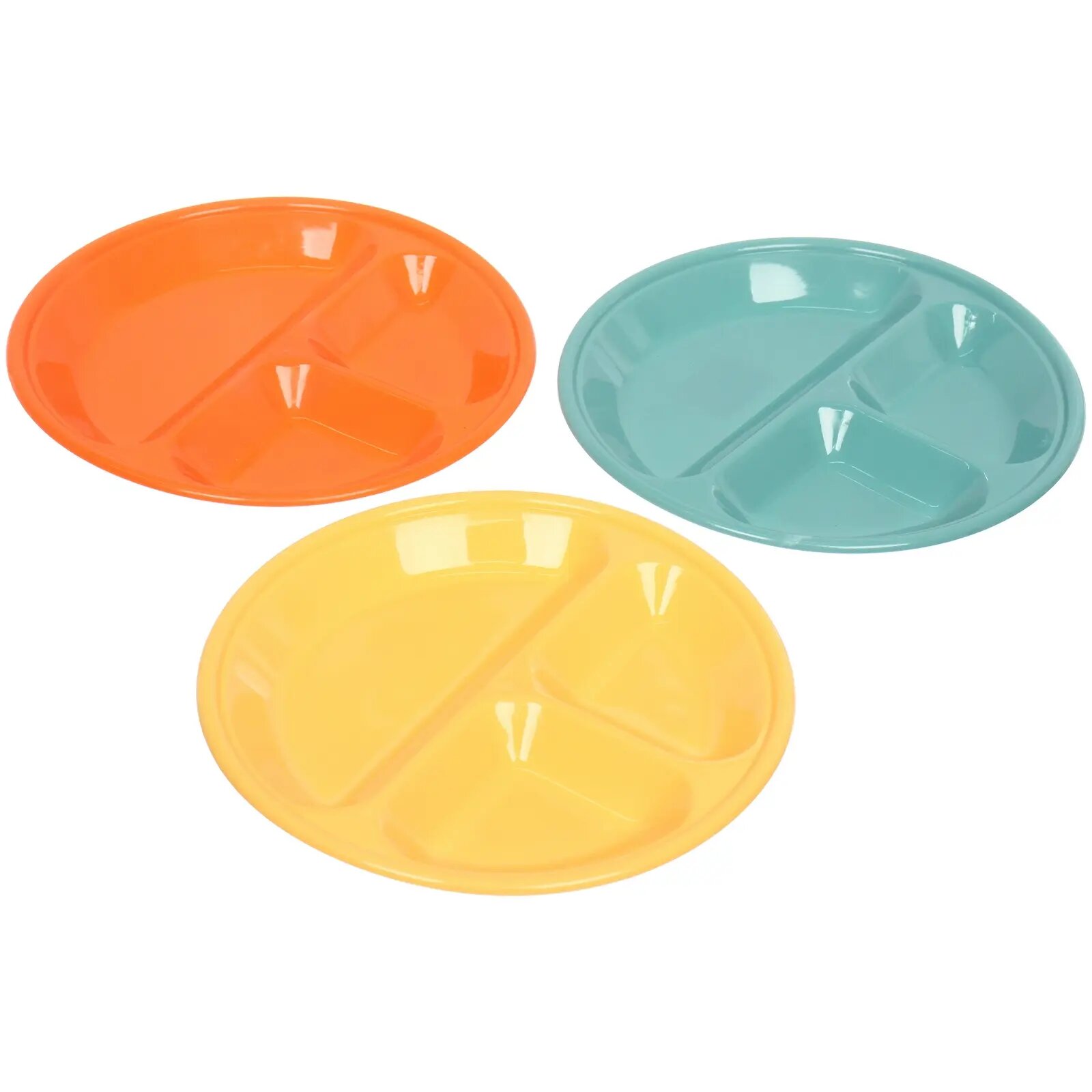 Менажница пластиковая «Тунис» 22*2см в наборе 3шт, удобство сервировки блюд