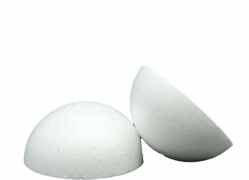 Формы-заготовки для творчества Туендатская сувенирная мастерская "Полусфера", пенопласт, диаметр 10 см, 2 шт