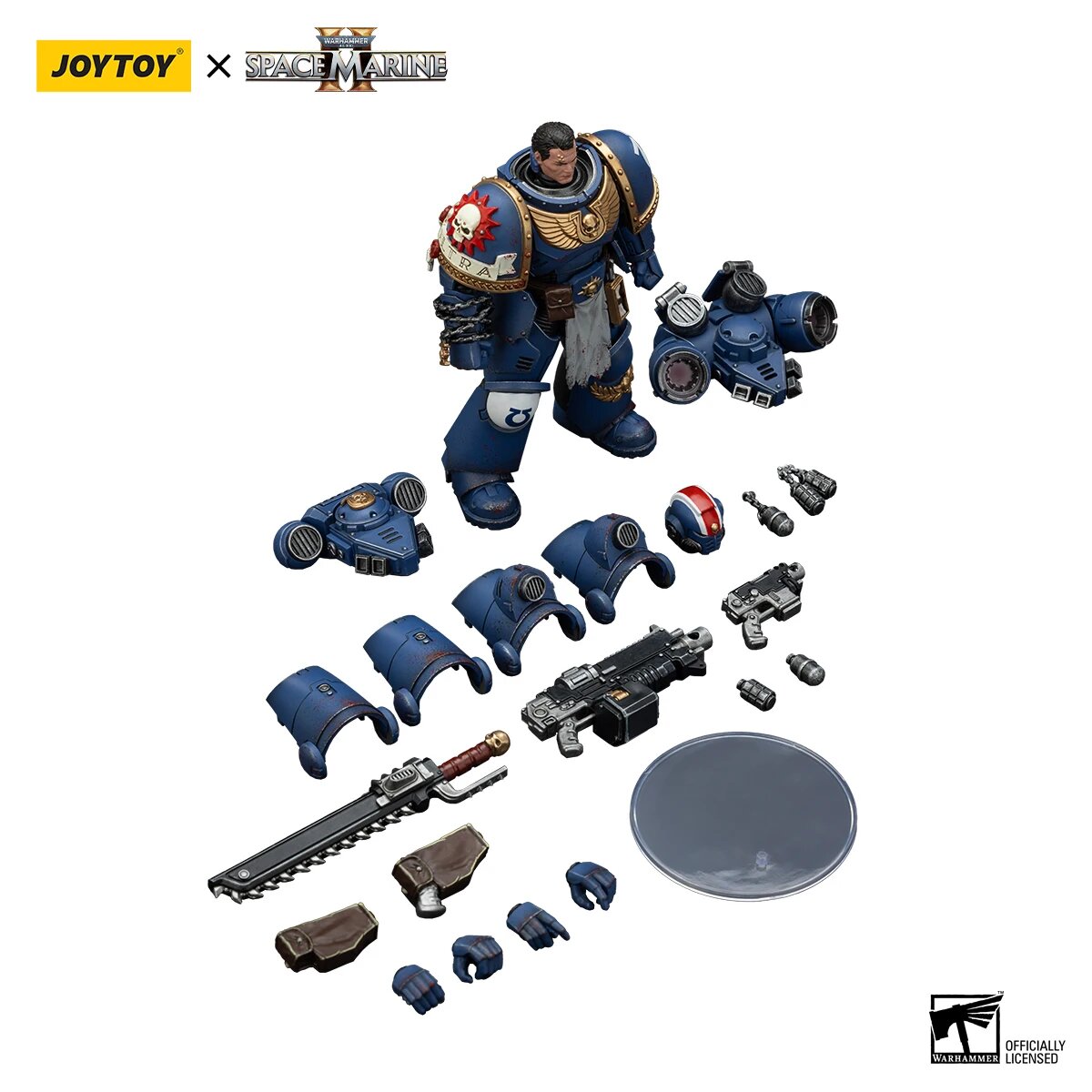 JOY TOY Warhammer 40K Фигурки Ультрамарин Лейтенант Titus-Collectors Edition