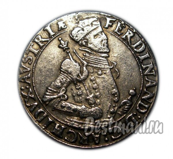 Серебряный талер 1565 года Фердинанда II Австрии сувенирная копия монеты, нумизматика, деньги для коллекции
