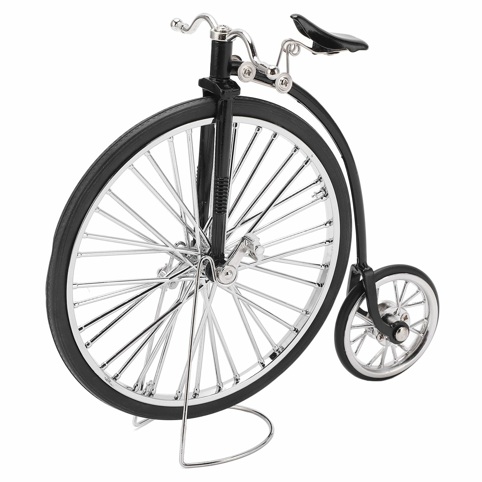 Мини-велосипед из сплава, черный, ретро дизайн, декоративная фигурка для интерьера