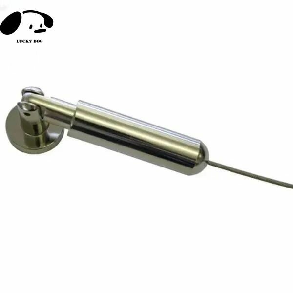 Стильный струнный карниз для штор с кольцами и шнуром современный дизайн, металлические петли, монтаж в стену, потолок или нишу