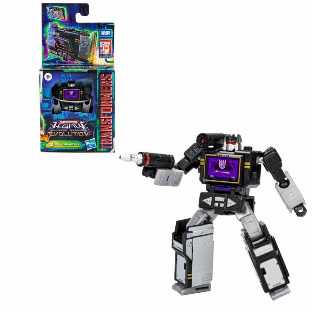 Игрушка Hasbro Трансформеры Legacy Evolution Core Class Soundblaster, преобразующий фигурку в действие (3,5 дюйма) F7176