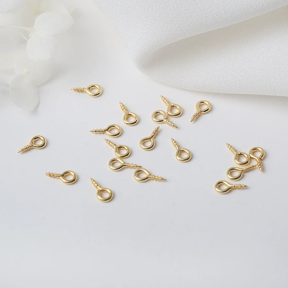 Штифты с винтами латунные 4x8 мм 50 шт