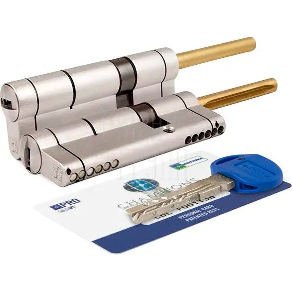 Цилиндровый механизм Mottura (Моттура) под вертушку (дл. шток) CP4P613101С5 (92 мм/56+10+26) никель