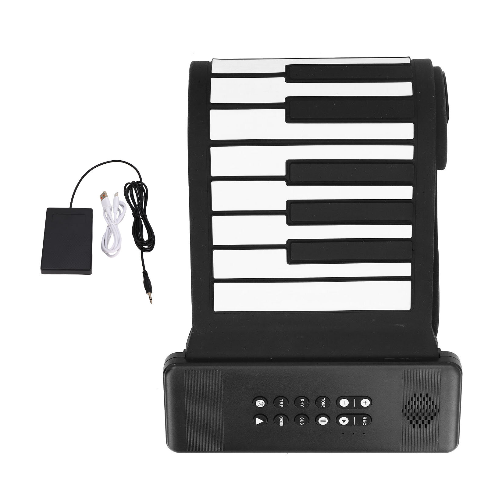 88-клавишное портативное складное пианино с 128 тембрами, USB MIDI, для начинающих.