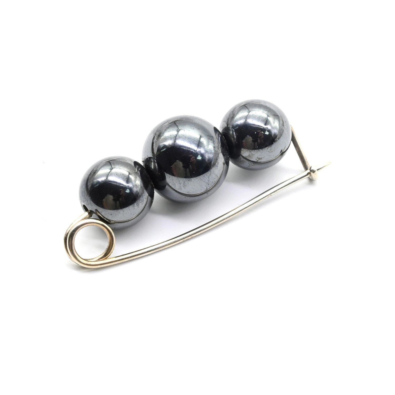 Брошь, гематит