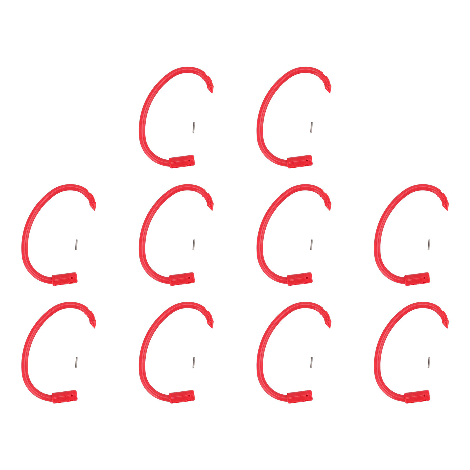 10 шт. пластиковое кольцо для носа коровы, большое кольцо для носа для разведения крупного рогатого скота, тяговые кольца для носа домашнего скота