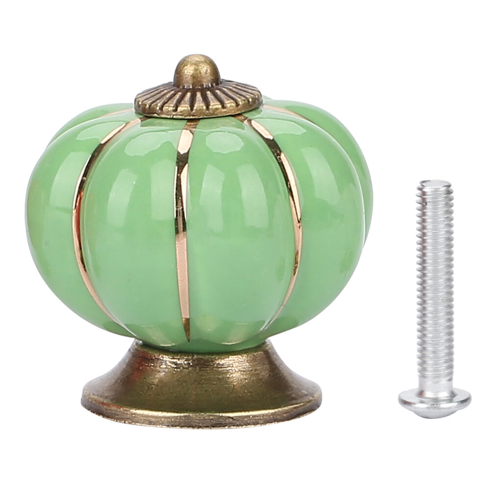 Дверная ручка в форме тыквы (зеленая)