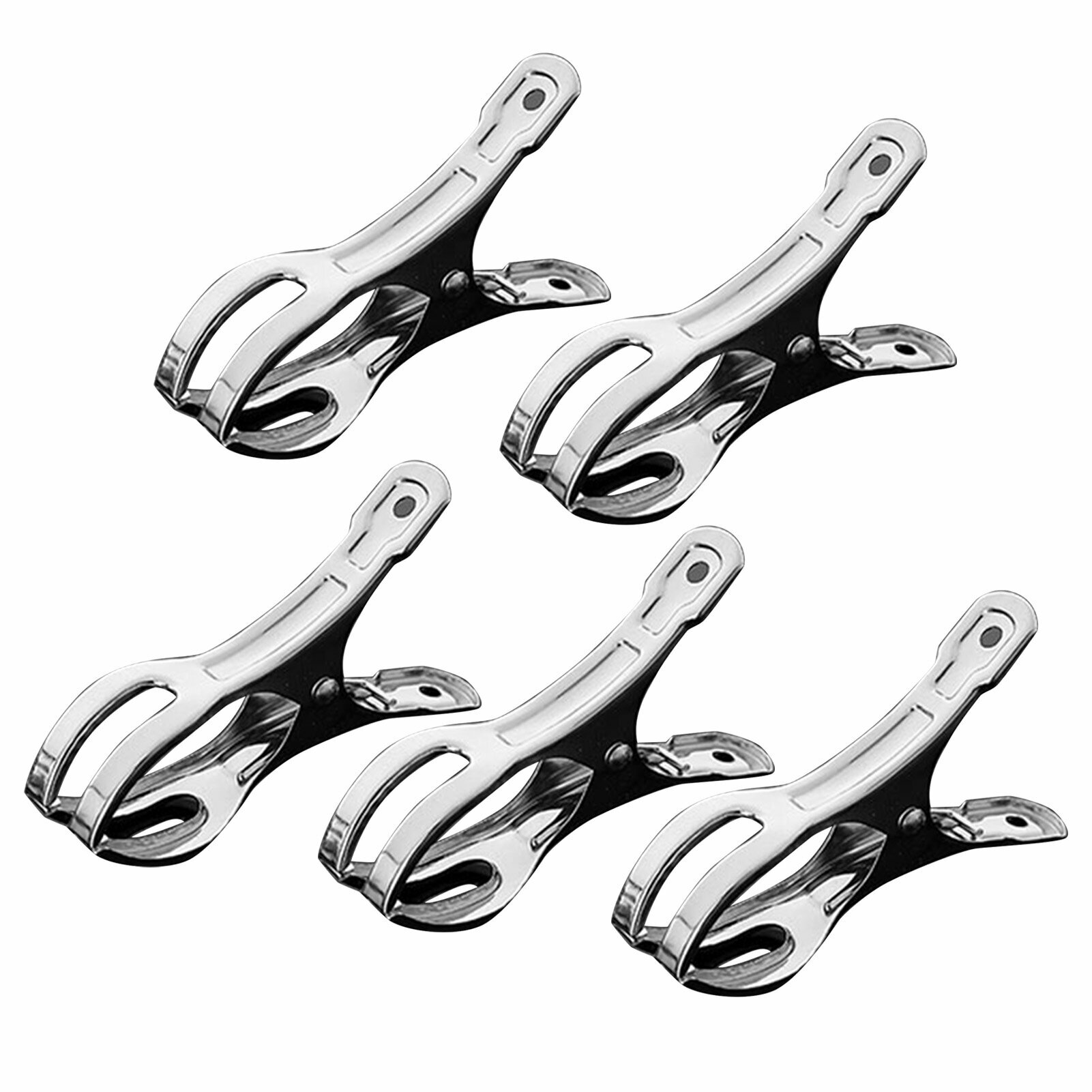 5 шт. прищепки из нержавеющей стали, прочные, нержавеющие, прочные, легкие, портативные металлические зажимы для пляжных полотенец, зажимы для одежды, зажимы для одежды