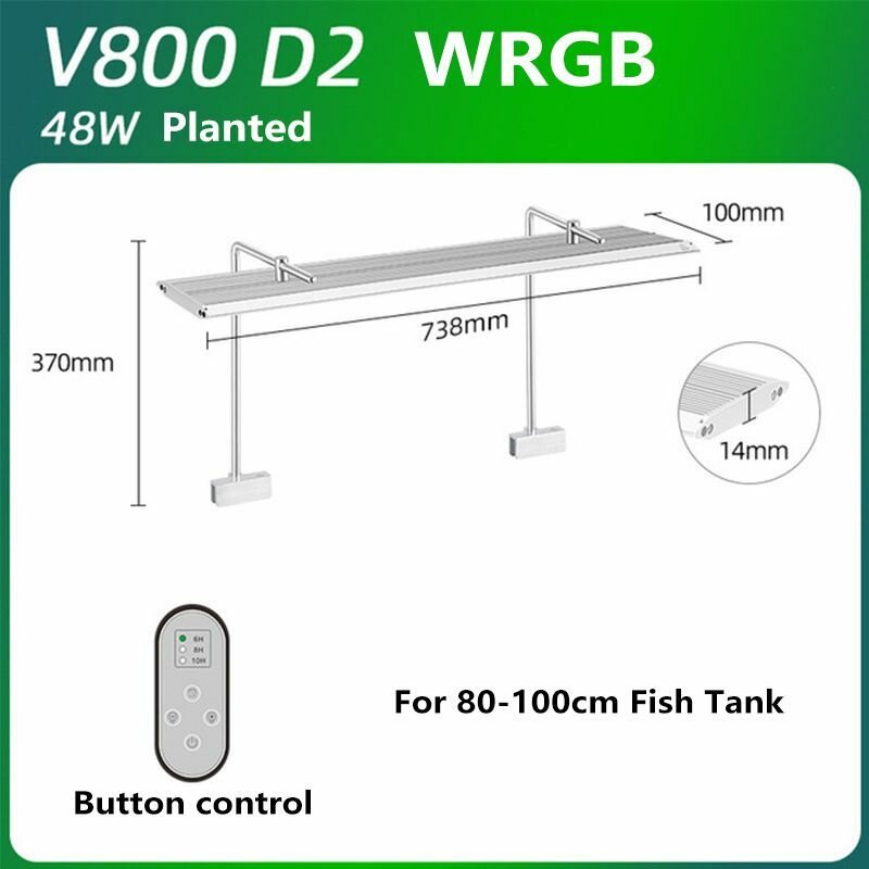 Серия WEEK AQUA V Led Aquarium Light RGB аквариумный светильник с таймером цикла Бесступенчатый диммер Аквариумная лампа для пресноводных