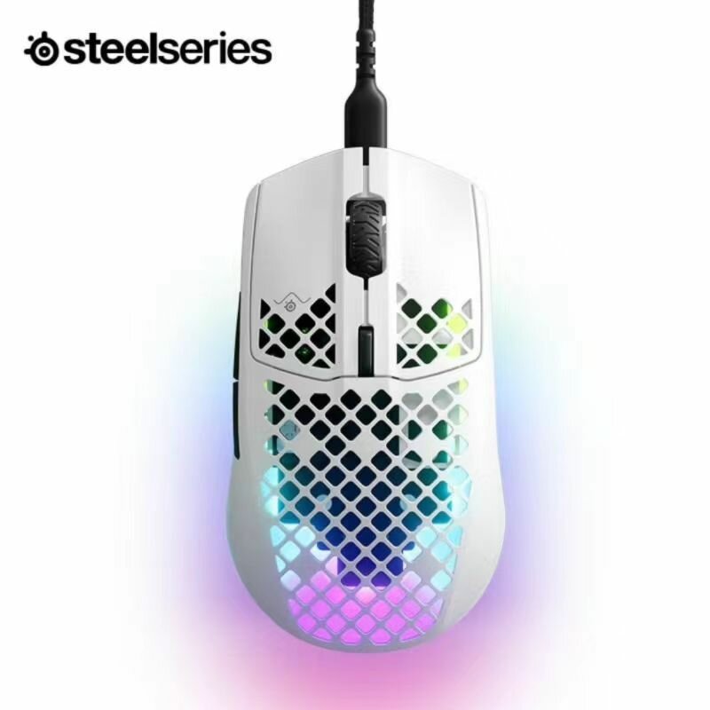 SteelSeries Игровая мышь проводная Aerox 3, белый