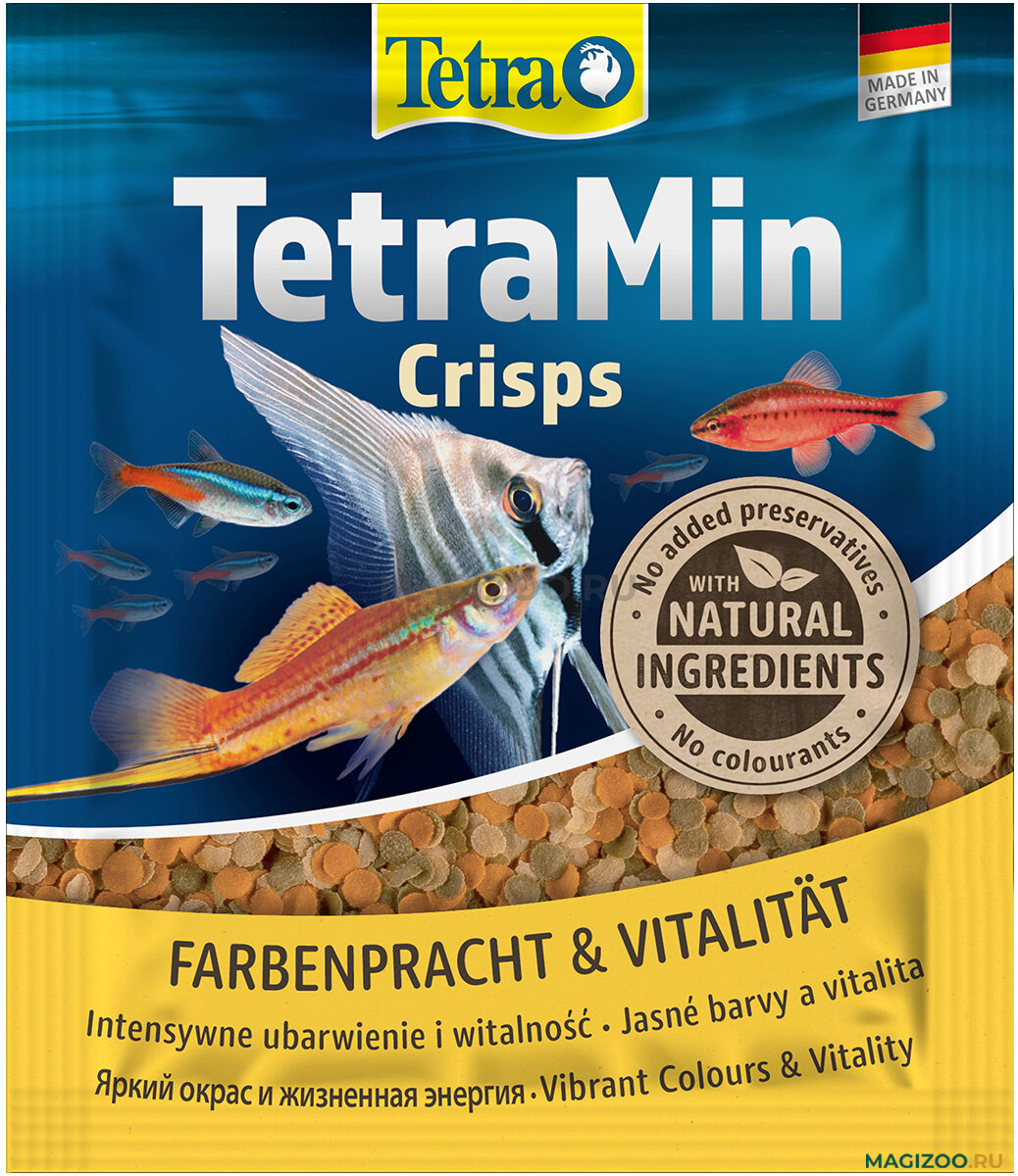 TetraMin Crisps корм для всех видов декоративных рыб, чипсы 12гр