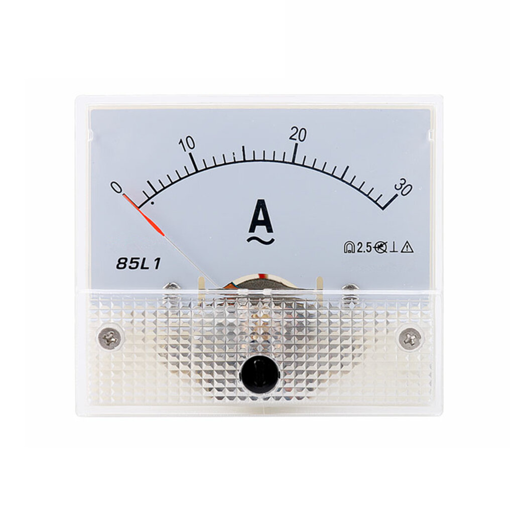 9 типов Ammeter Analog Amp Meter Meter Прямоугольник Панель -метр. Тестер 1a/2a/3a/5a/10a/15a/20a/30a/50a долговечный