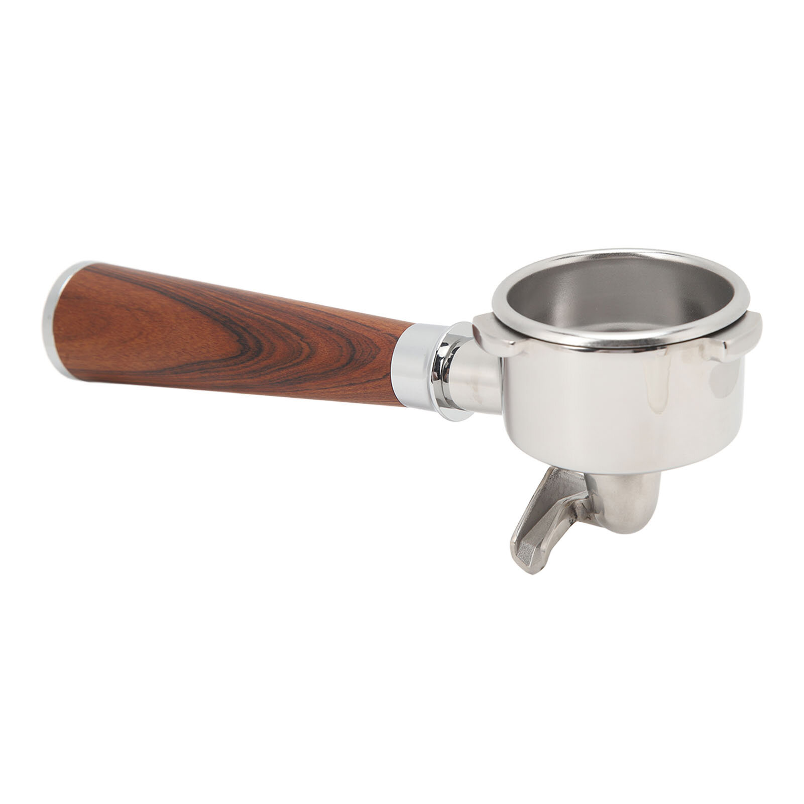 Ручка портафильтра из нержавеющей стали, 54 мм, отделка из палисандра, двойные носики для Breville 870 880, дизайн с тремя ушками для удобного приготовления кофе
