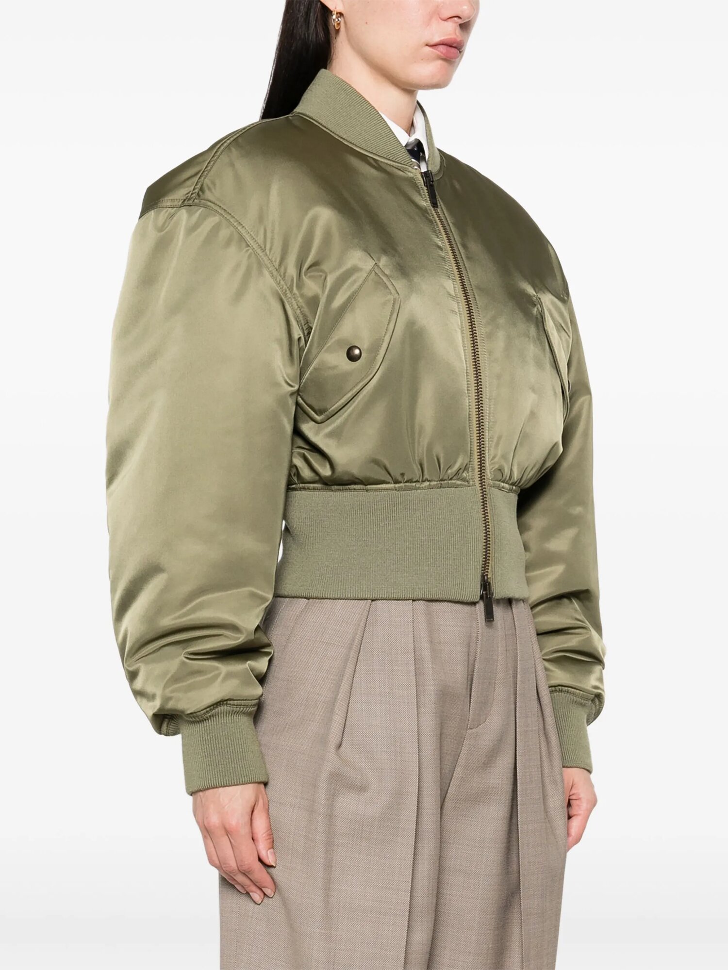 Куртка Saint Laurent, размер 38, green — фото 1