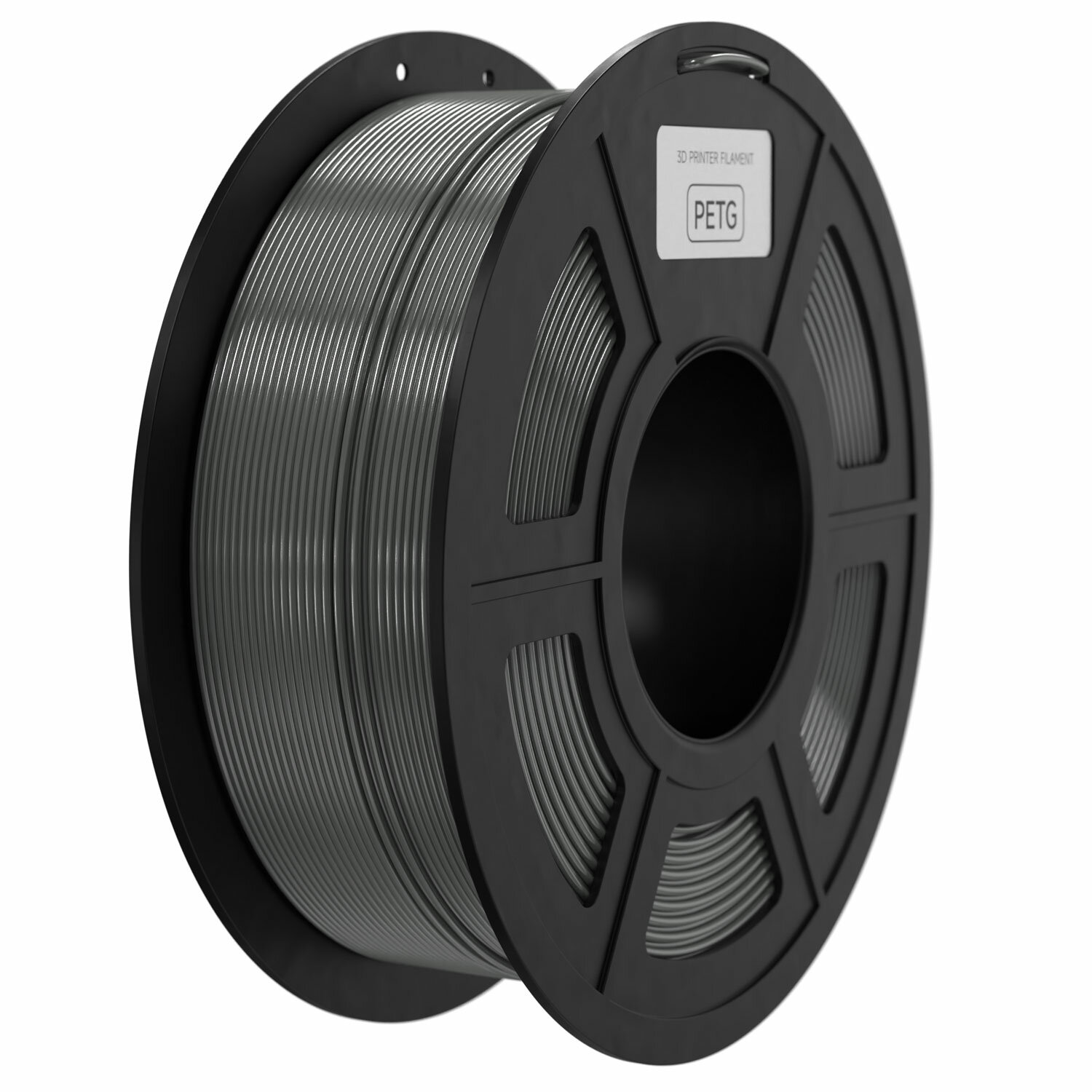 3D-принтер с нитью PETG 1,75 мм, 1 кг (2,2 фунта) Печать с более высокой прочностью, совместимая с большинством FDM neptune 2/3 / Ender 3 и более, точность размеров + /- 0,02 мм - серебристый