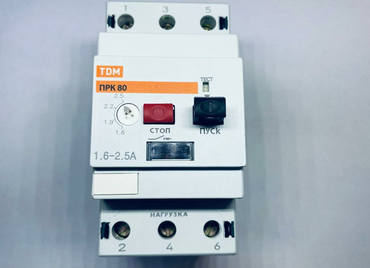 Пускатель TDM ELECTRIC SQ0212-0017 ПРК80-2.5, модульный, степень защиты IP20
