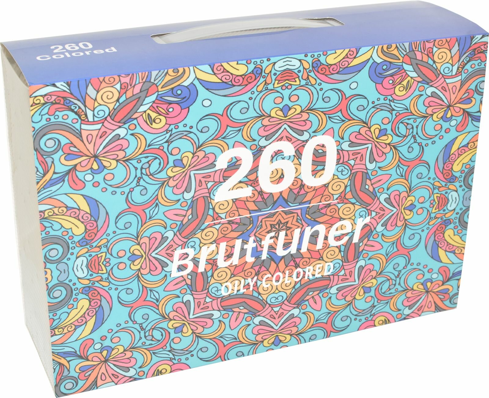 Карандаши цветные 260 цветов Brutfuner масляные деревянные заточенные в пластиковой сумке на кнопках с ручкой