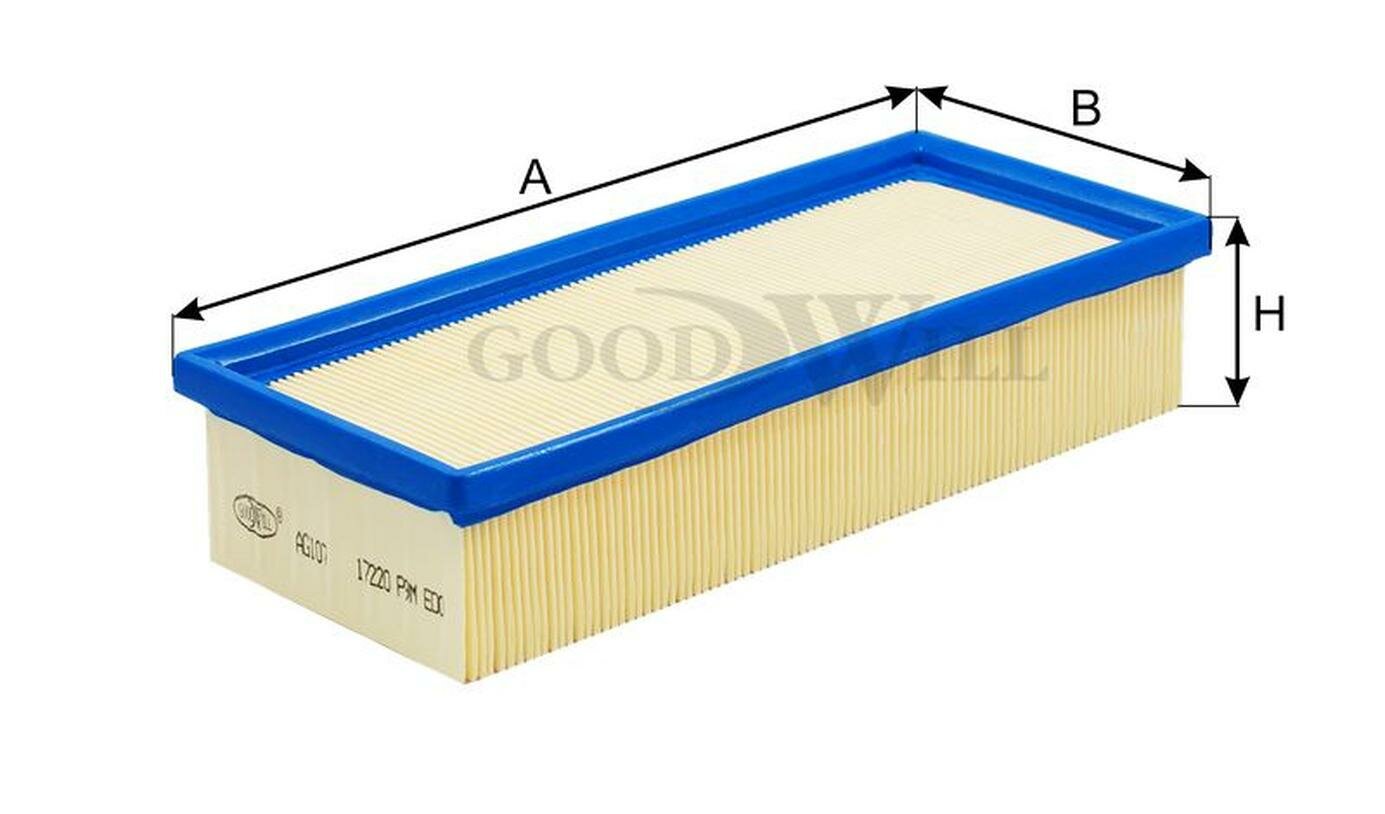Фильтр воздушный для автомобилей Goodwill AG107 (запчасти и расходники)