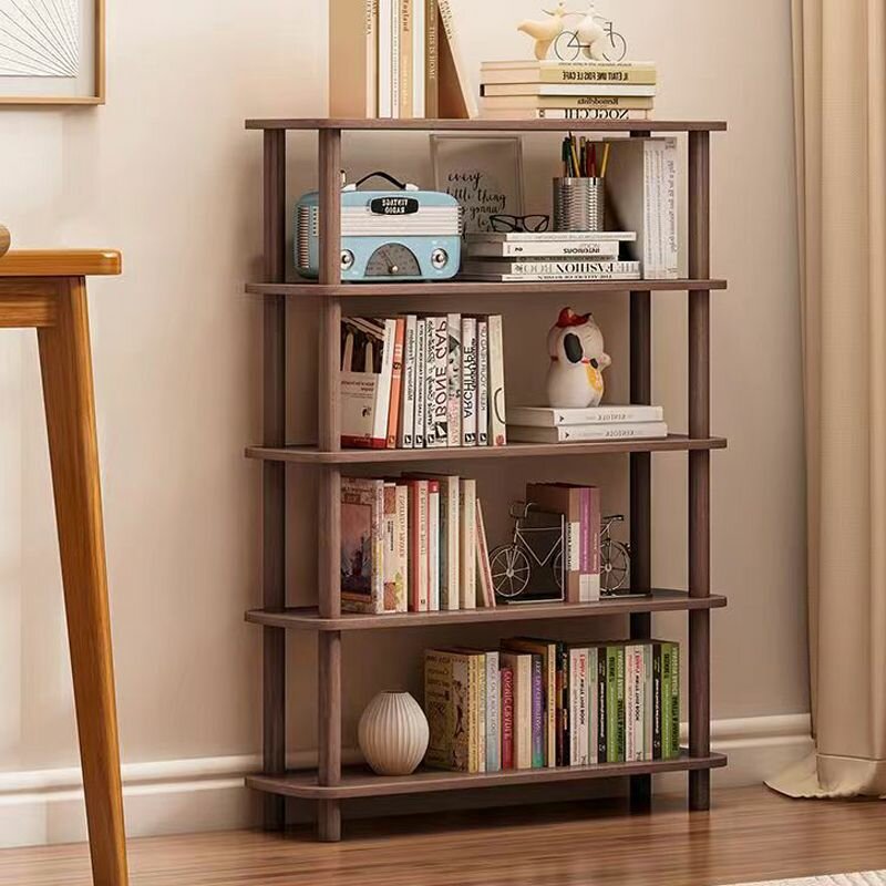 Простая многослойная книжная полка для хранения вещей, вертикальная книжная полка для кабинета и спальни