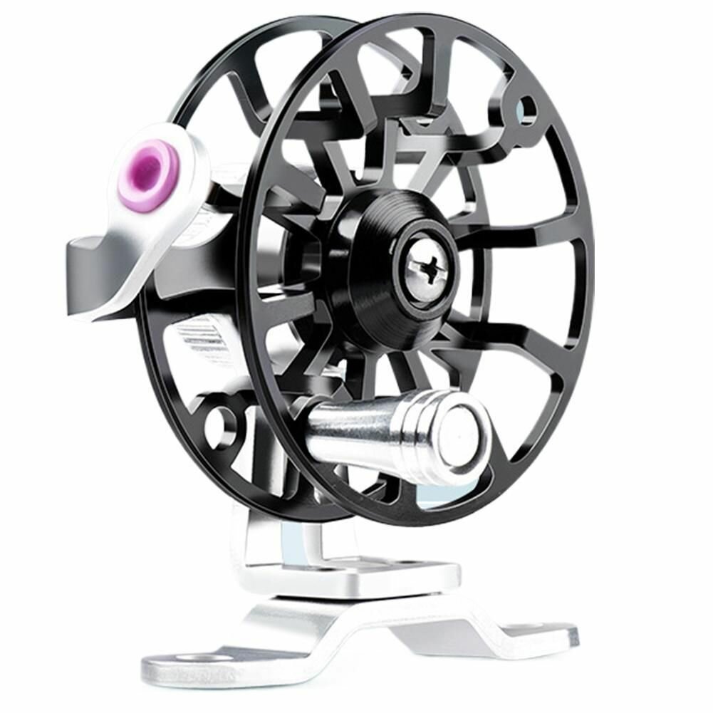 Катушка Fly, цельнометаллическая рыболовная катушка 53 мм/50 г с модернизированным основанием, легкая мини-колесная снасть для ловли форели и щуки