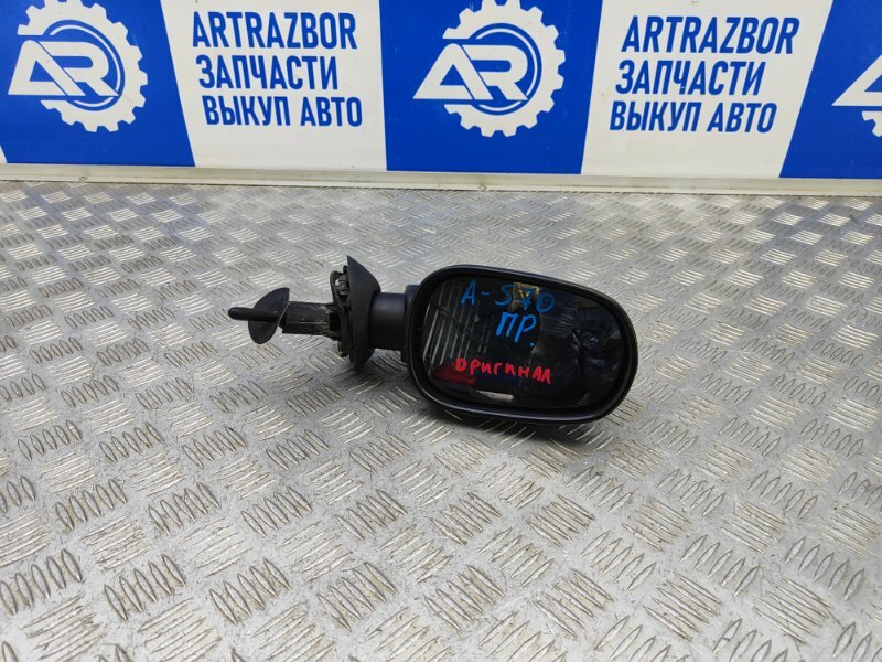 Б/У Зеркало правое механическое Renault Logan 1 / Рено Логан 1 1.4 K7JA710 75 Л.С 2007