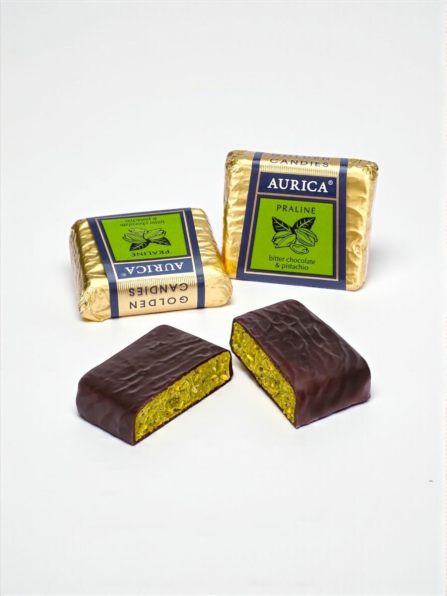 Пралине "AURICA фисташка Black" 6 шт 150 гр