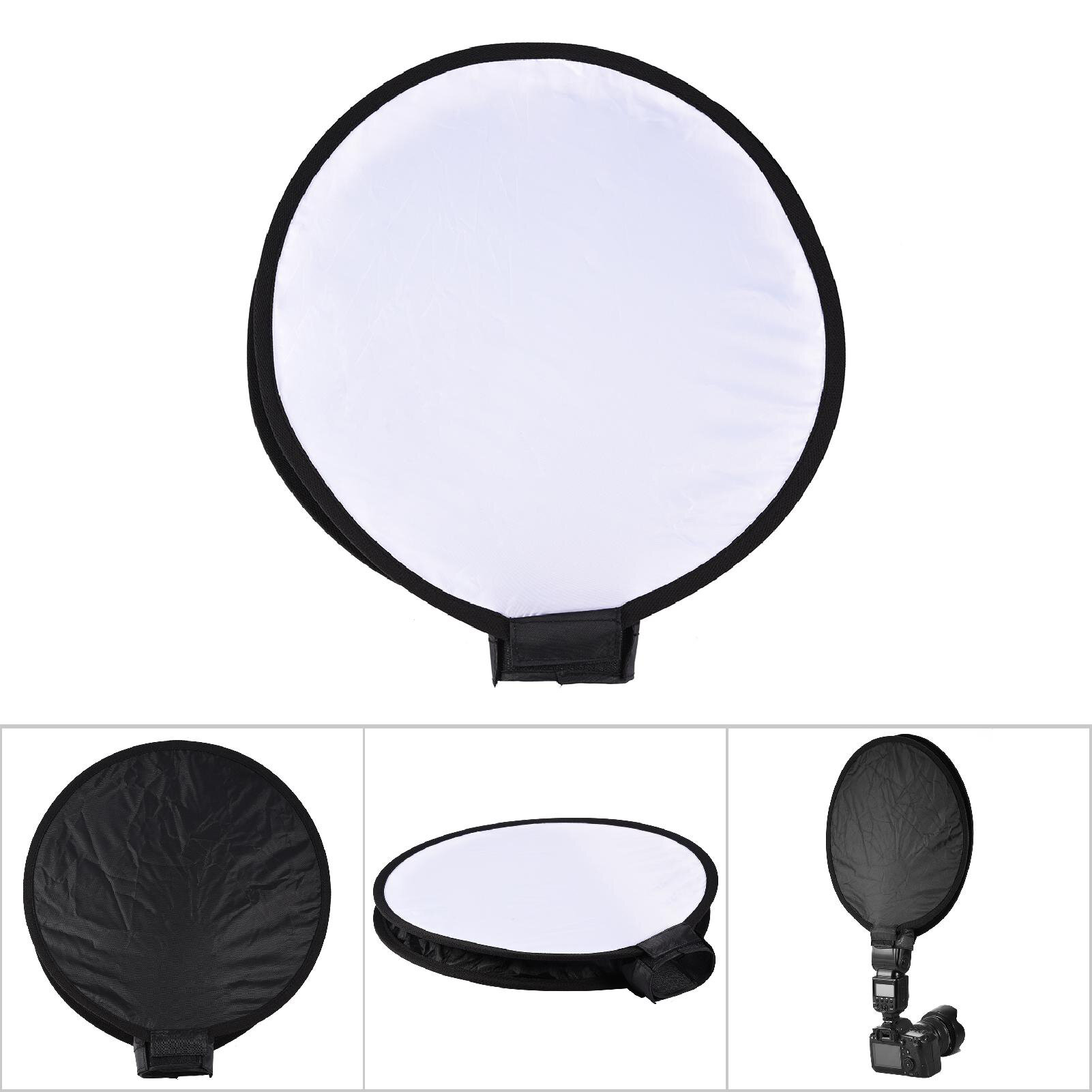 Mini Portable Round Beauty Dish Speedlite Flash Diffuser Softbox (40cm) — фото 1