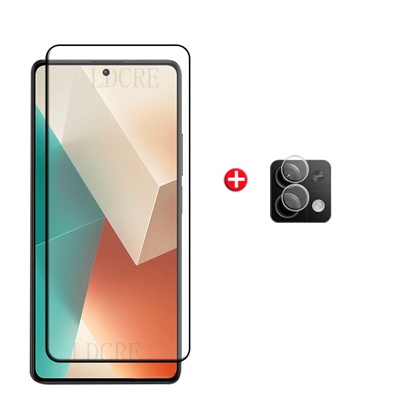 6 в 1 для Xiaomi Redmi Note 13 Pro 5G Стекло Redmi Note 13 Pro Стекло Полное покрытие 9H Защитная пленка для экрана Redmi Note 13 Pro Стекло объектива