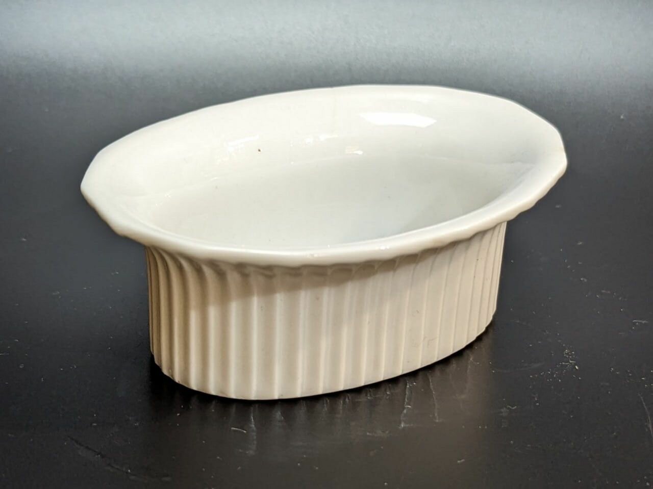 Кокотница винтажная Corning Ware French "Французский белый", Пирокерамика, 2000-2009 гг.