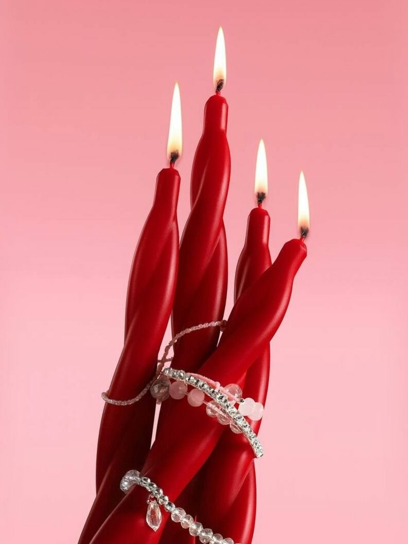 Длинные столовые свечи из натурального воска, 2 штуки, 29 см, в дизайнерской упаковке, бренд SWISOFI