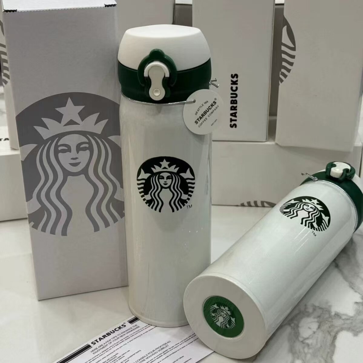 Starbucks Термокружка розовая богиня, 350-500 мл