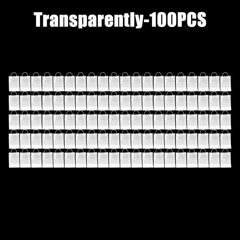 Прозрачные подарочные пакеты ПВХ 100PCS, S-15x13x7cm